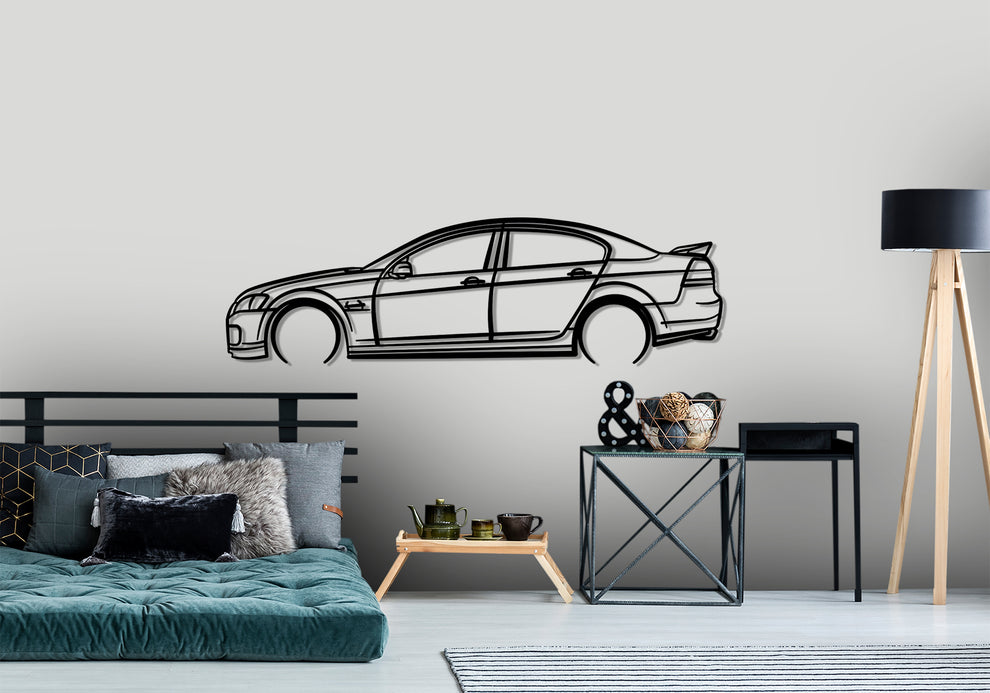 2006 Holden Commodore ve sv6 - Detailed Silhouette Metal Wall Art ...