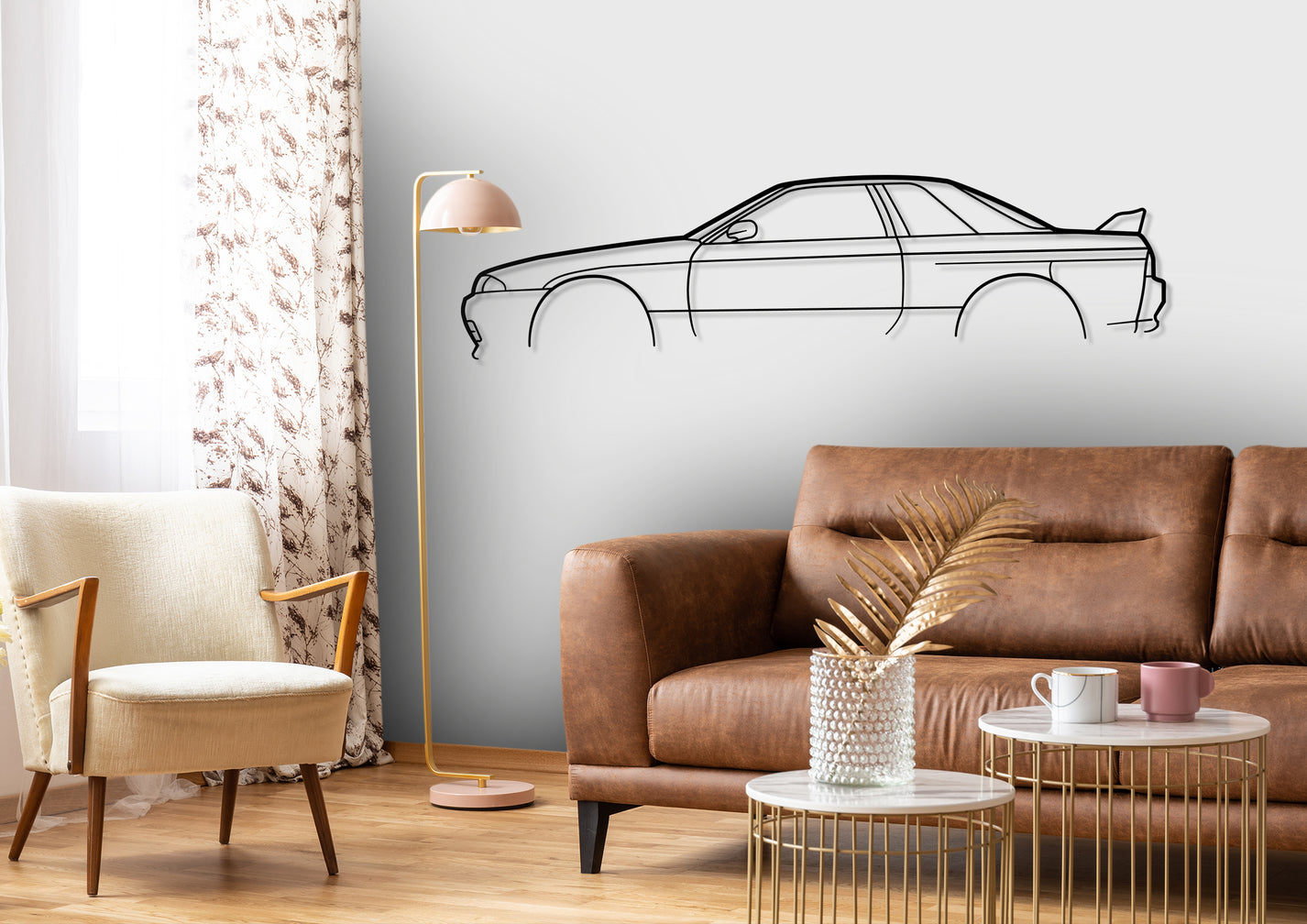 1992 Nissan Skyline R32 GT-R Classic Silhouette Metal Wall Art – Moto Vibes